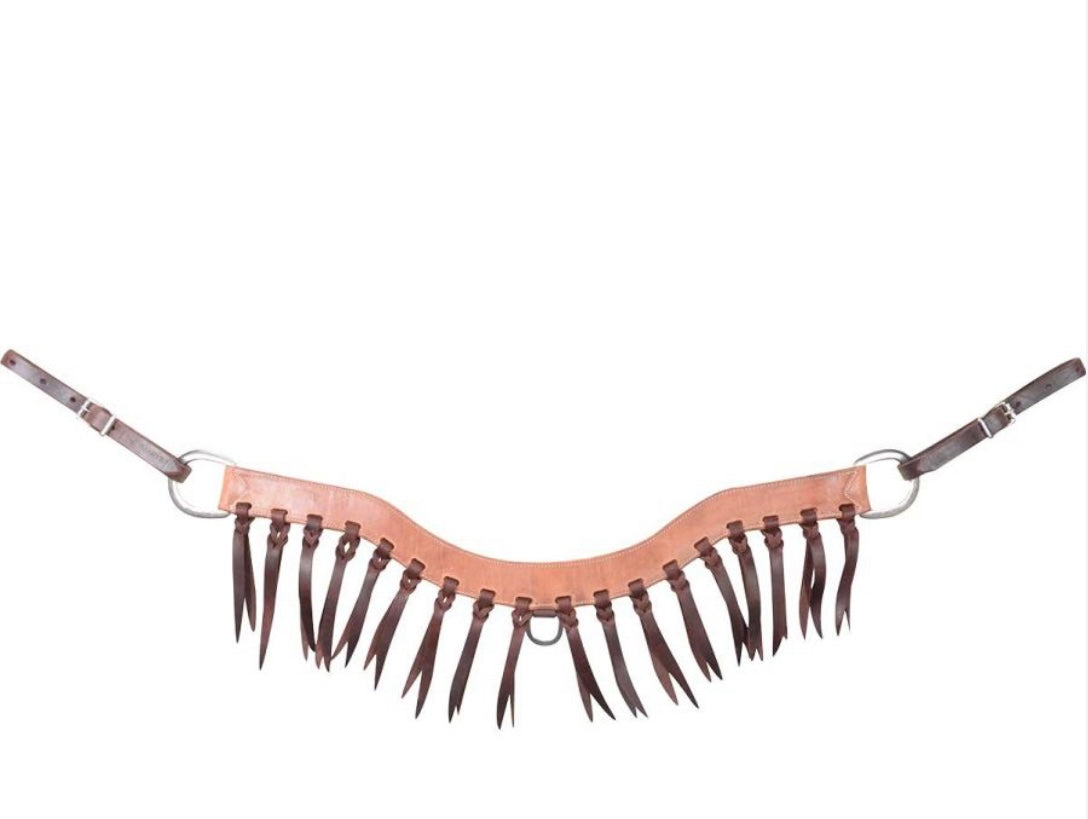 Martin 2" Harness Steer Roper Breast Collar With Blood Knot